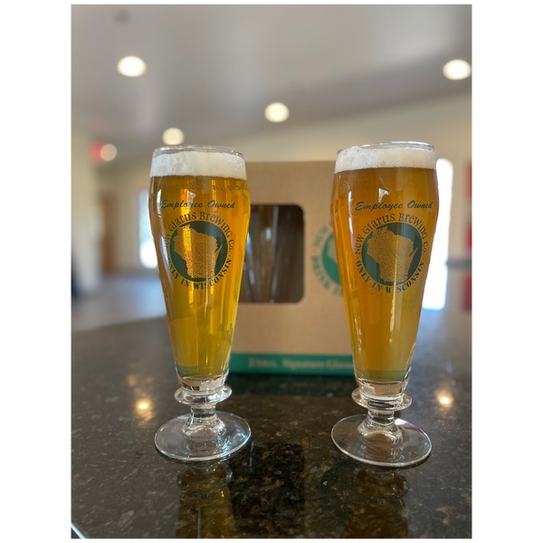 Pilsner Glass 2 Pack New Glarus Brewing Company